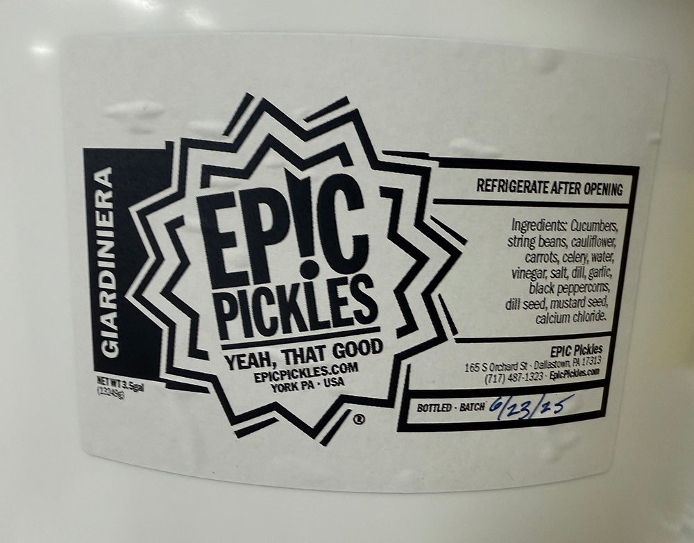 Giardiniera - 3.5 gal – Epic Pickles